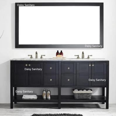 China Formaldehyde Free American Imaginations Bathroom Vanity Matt White MDF Material for sale