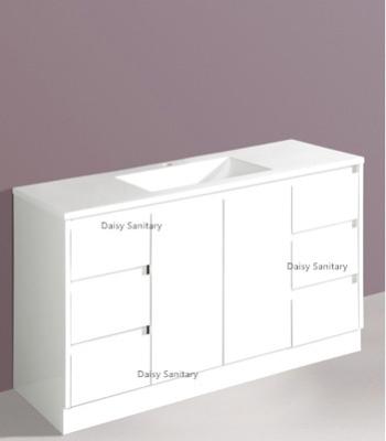 China Four Legs Four Sizes Bathroom Floor Vanities With Brass Or Stainless Steel Handles for sale