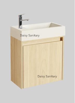 China Classic Wood Color Five Sizes Wall Mounted Vanities For Small Bathrooms for sale