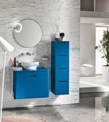 China Side Cabinet Single Bathroom Vanity 4 Drawers 2 Doors For Young People for sale