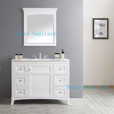 China 48 Inch Modern Style Freestanding Basin Unit With 1 Door And 6 Drawers for sale