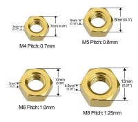 China AMS4928 Titanium Hex Nut M8 Titanium Alloy Hexagon Nut Grade 5 for sale