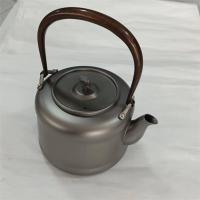 China Titanium Camping Kettle 500-1500ml Lightweight Durable Outdoor Cooking Pot for sale