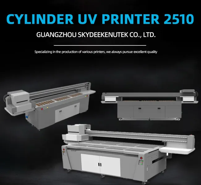 Premium Digital Cylinder UV Printer for Custom Glassware Designs - Front View