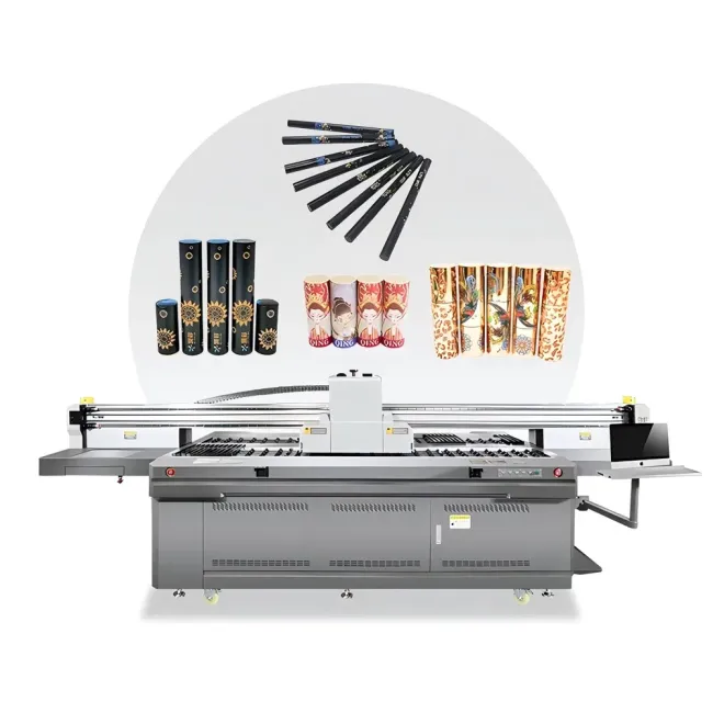 UV Cylindrical Digital Printer with Bottle Printing Machine - Operation View