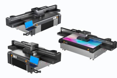 China 4130 X 2000 X 1300mm Equipment Dimensions UV Flat Bed Printer with LED UV Lamp Curing System for sale