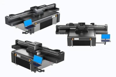 China New Upgrade Ricoh G6 Aluminum Suction Platform Flatbed Industrial Inkjet Printer Manufacturer for sale