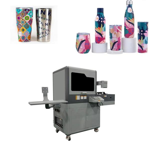 Quality Printer Manufacturer High Speed 360rotary UV Printer Printing on Water Bottle for sale