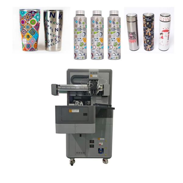 Quality Printer Manufacturer High Speed 360rotary UV Printer Printing on Water Bottle for sale