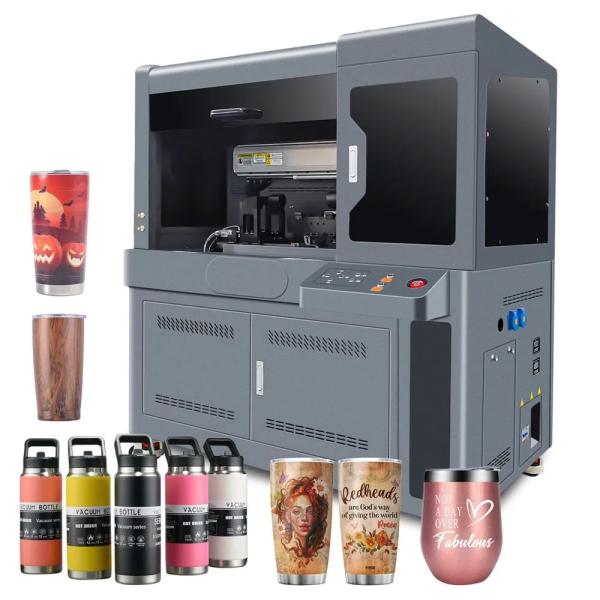 Quality High Speed Rotary UV Printer for Personalized Plastic Bottle Designs for sale