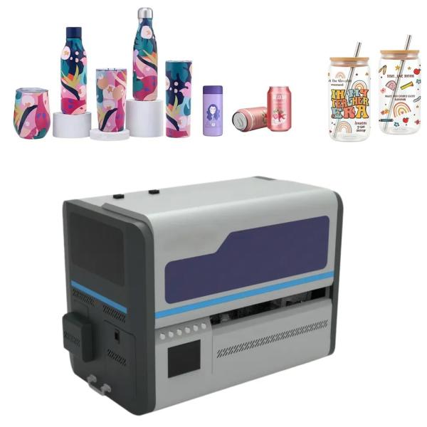 Quality High Speed Cylinder UV Printer 360 Cylinder UV Cylinder Printer for sale