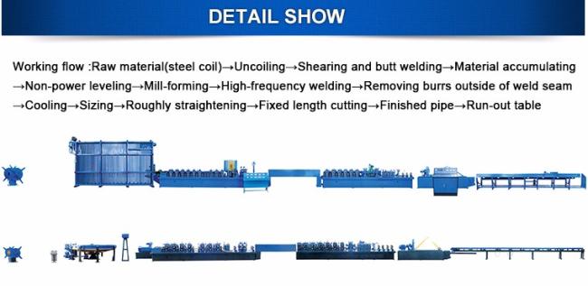 Convenient To Install High Frequency Welding Machine Erw Pipe Making Machine/Pipe Mill