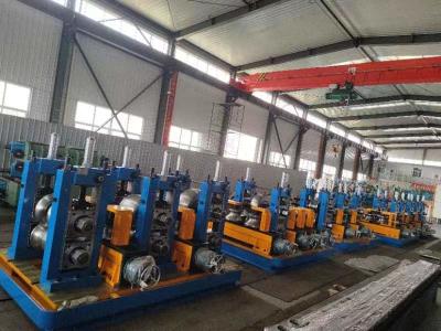 China High Frequency Welded Pipe Mill 100m/min Carbon Steel Blue for sale