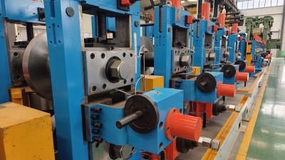 China High Frequency Welded Carbon Steel Pipes Making Machine ERW Tube Mill Line Manufacturing 45-114mm Pipe Diameter High Rigidity for sale