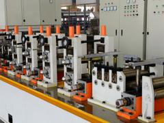 Steel Profiles Pipe Mill Machine Automatic Packing 300 KW welder