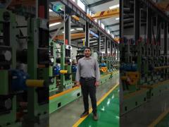 Máquina de fabricação de tubos de aço com baixo teor de carbono ERW de alta frequência
