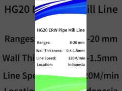 High Frequency Welded Pipe Mill with Water Cooling System