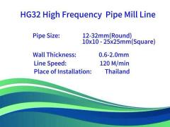 View Welded Pipe Mill 32mm-127mm Diameter 2.0mm-5.0mm Thickness Demo
