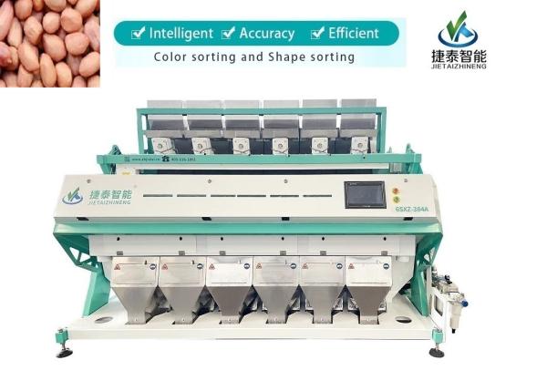 Quality 6 Chutes 384 Channels Peanut Color Sorter Machine For Cashew Nut Sorting for sale