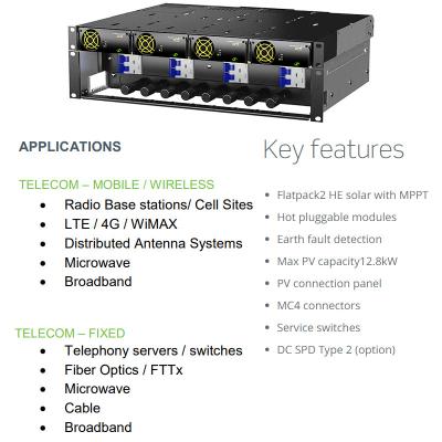 Cina Kit di estensione solare 3U Rack Flatpack2 Eltek DC Power System CTZ00000.1255 in vendita