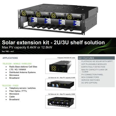 Cina Kit di estensione solare 3U Rack Flatpack2 Eltek DC Power System CTZ00000.1255 in vendita
