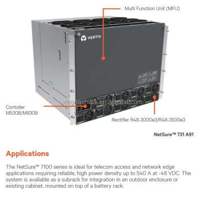 Китай 3 кВт - 31,5 кВт Emerson Vertiv 540A 48В постоянный ток Система питания Netsure 731 A91-S2 с выпрямителем продается