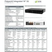 China Eltek Flatpack2 Integrated 19 Inch 2U Telecom Rectifier System 48VDC 300A 500A for sale