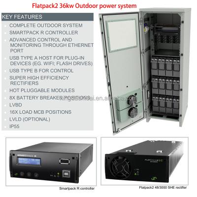 Cina 36kw DC48V 700A Eltek Flatpack2 Sistema di alimentazione esterna IP55 CTO31240.Nnnn in vendita