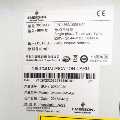 中国 卸売 48V 60A 組み込み直すモジュール R48-1800 R48-1800A 屋外電源システム DCキャビネット Vertiv エマーソン EPC4860/1000-FA1 販売のため