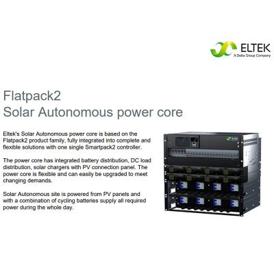 China 300/500A 4U Distribuição Eltek Sistema de alimentação Flatpack2 Núcleo de energia solar autônomo à venda