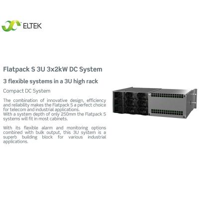 中国 エルテック FPS 24V 6kw ラックリクティフィア フラットパック S 24V 3U 組み込み直流電源システム CA0603.000 CA0603.001 230VAC 販売のため