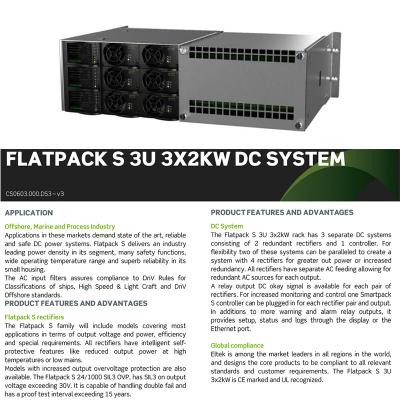 中国 エルテック FPS 24V 6kw ラックリクティフィア フラットパック S 24V 3U 組み込み直流電源システム CA0603.000 CA0603.001 230VAC 販売のため