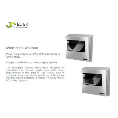 Cina Eltek Micropack Wallbox 12V/480W 24V/960W Telecom Industrial DC Power Supply in vendita