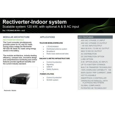 Cina Eltek Flatpack2 Sistema di alimentazione integrato 120kW con ingresso A & B AC opzionale in vendita