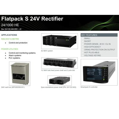 Cina Fornitore di alimentazione ad alta efficienza 24VDC Eltek Rectifier Module Flatpack S 24v/1000w HE in vendita
