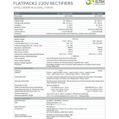 China In voorraad 220v 10A rectifier module Eltek Flatpack2 220V/10A HE 241119.815 voor Marine Offshore Data Center Power Utilities Te koop