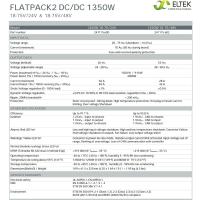 China Eltek Flatpack2 HE DC/DC Converter 1350W 18-75V Input 24V/48V Output Rectifier Module for sale