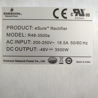 Cina Vertiv / Emerson 48V 3500W Rettificatore Modulo Emerson R48-3500E Rete di alimentazione Rettificatore di alimentazione per telecomunicazioni in vendita