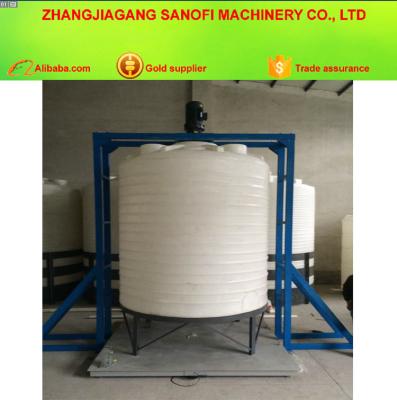 China 5 Tons Round Cone Bottom Acid Base Plastic Tip No Residual Water Tank for sale