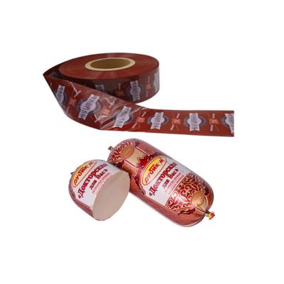 China Unterschiedliche Farben verfügbar Zolllogo Flexographie Druck 5 Schichten Wurst Gehäuse für Wurst for sale