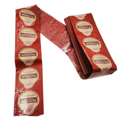 Cina Esempio gratuito Logo personalizzato Flexografia Stampa Salsicce Casing Artificiale Per Salsicce in vendita