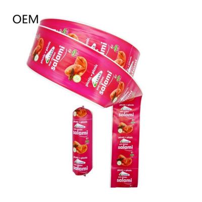 China OEM sausage plastic casings food grade casings custom color printing logo customization for sale