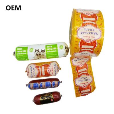 중국 맞춤형 로고 햄 제품에 대한 인쇄 된 폴리아마이드 소시지 케이스 판매용