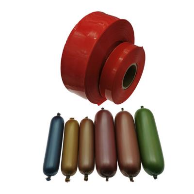 China 5 Layers Printed LOGO Customized Plastic Sausage Casings for sale
