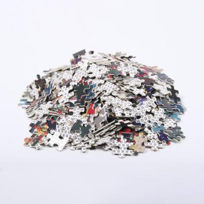 Cina OEM Puzzle luminoso albero di Natale 500 pezzi carta bianca in vendita