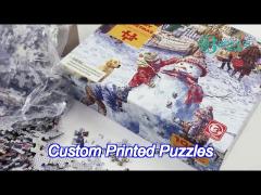 OEM Luminous Christmas Tree Puzzle 500 Pieces White Card