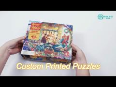 500 pieces custom printed puzzles jigsaw cardboard for adult