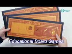 kids educational board games trivia card game custom printed