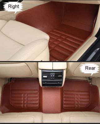 China green-grade high quality hot sale PU leather 5D design car floor mats for Audi for sale