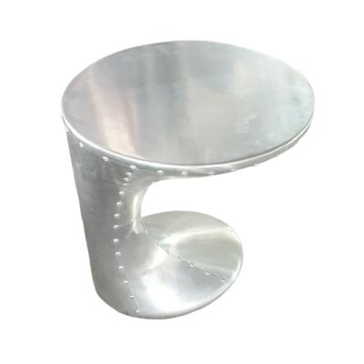 China Modern design furniture retro industrial style aluminum Round aviator coffee side table for sale